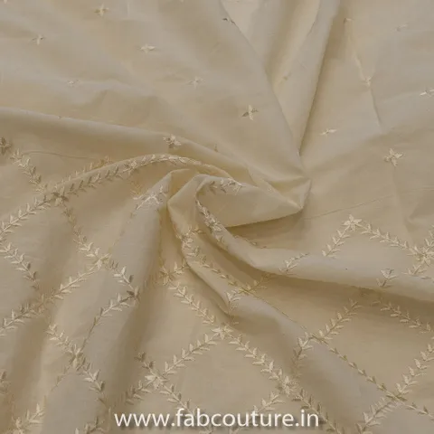 Cotton Embroidered Fabrics, FabCouture.in