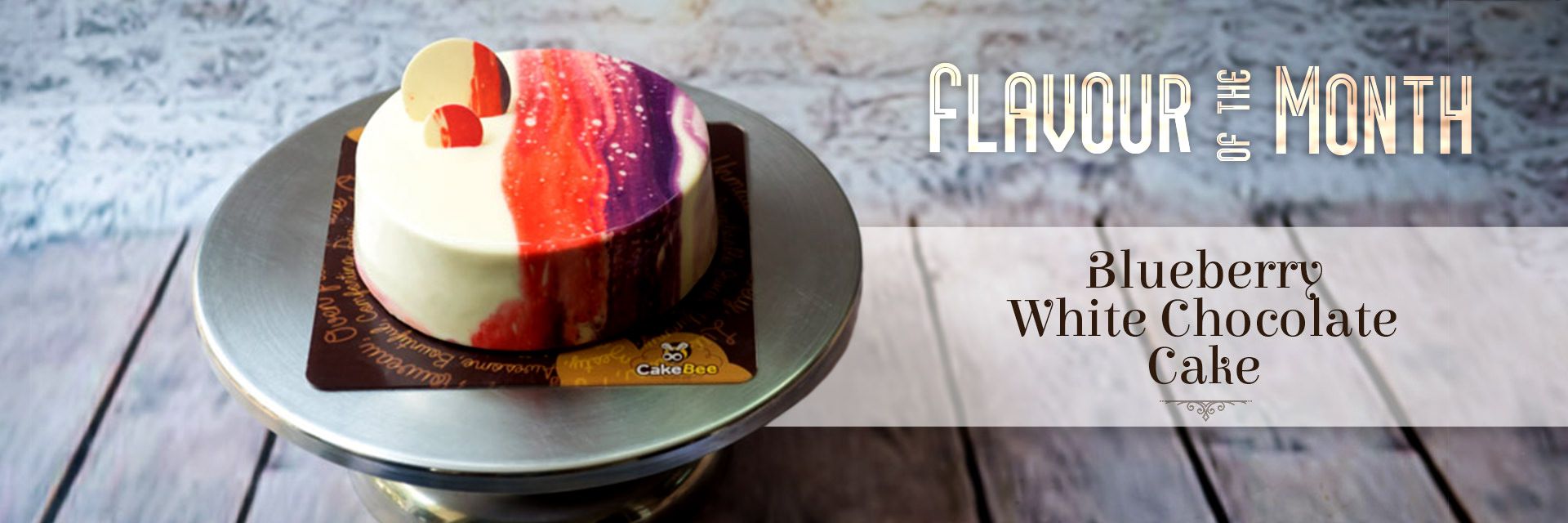 CakeBee Banner - Blueberry White Chocolate