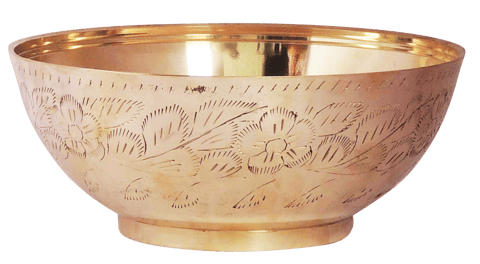 Brass Bowl Katora - 7.5*7.5*3.5 inch (Z277 H)